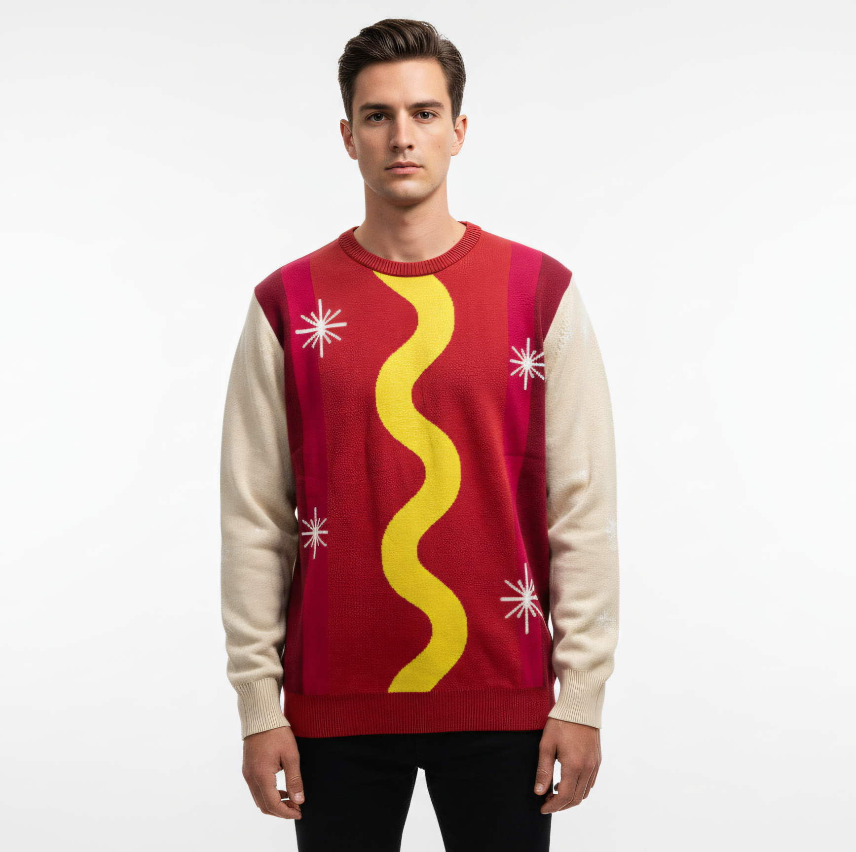 Wienerschnitzel Adult Unisex Slap My Buns Funny Hotdog Ugly Christmas