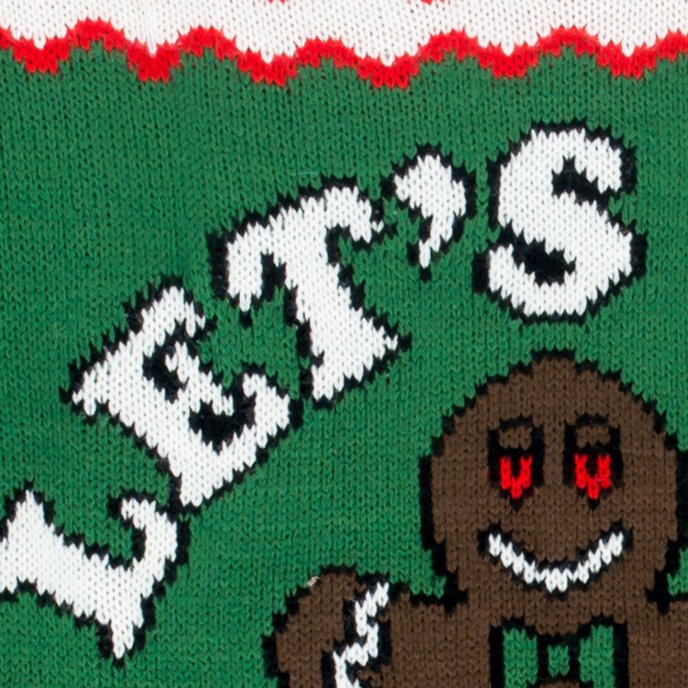 Let's Get Baked Happy Gingerbread Tacky Christmas Sweater