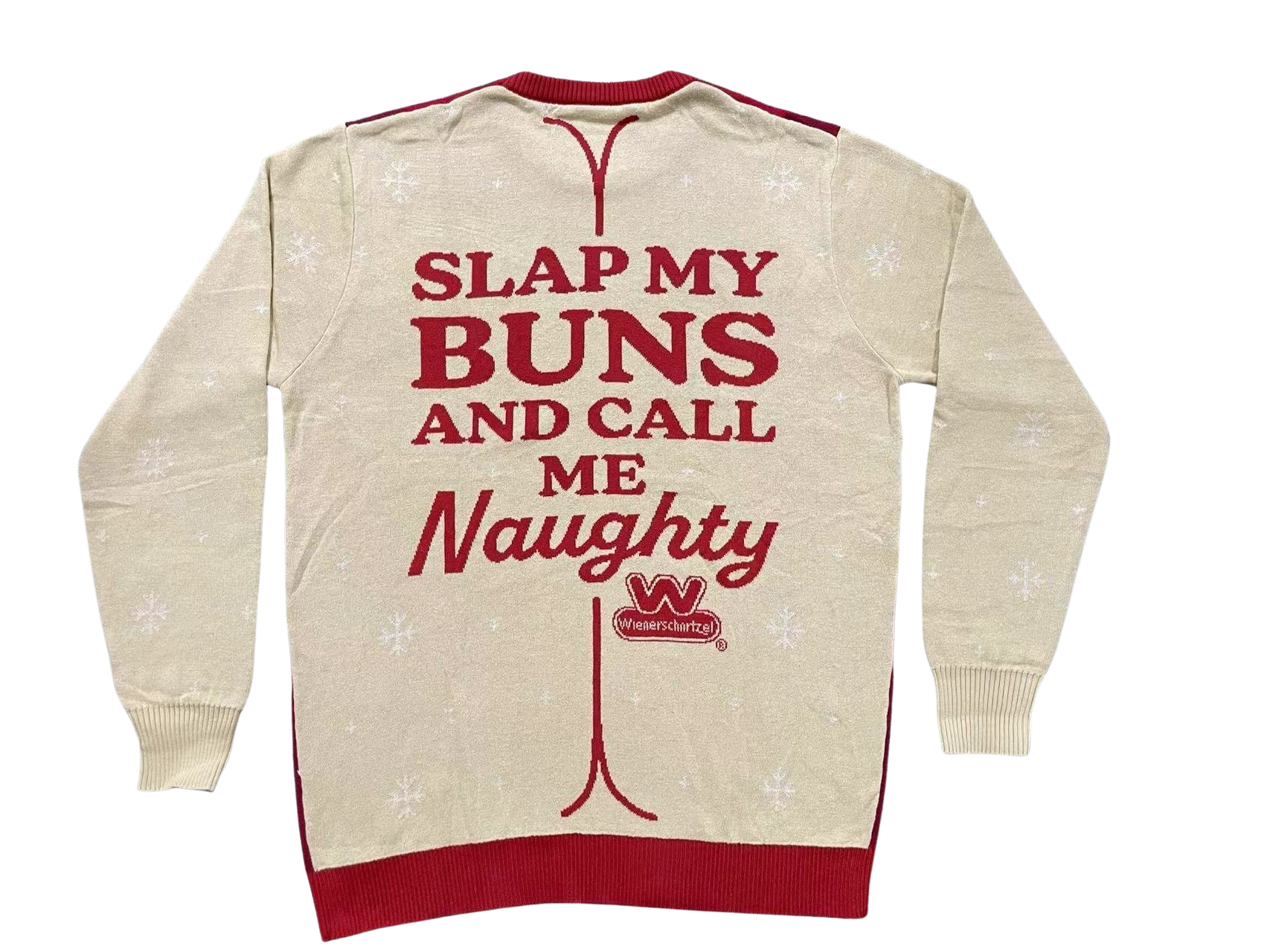 Wienerschnitzel Adult Unisex Slap My Buns Funny Hotdog Ugly Christmas